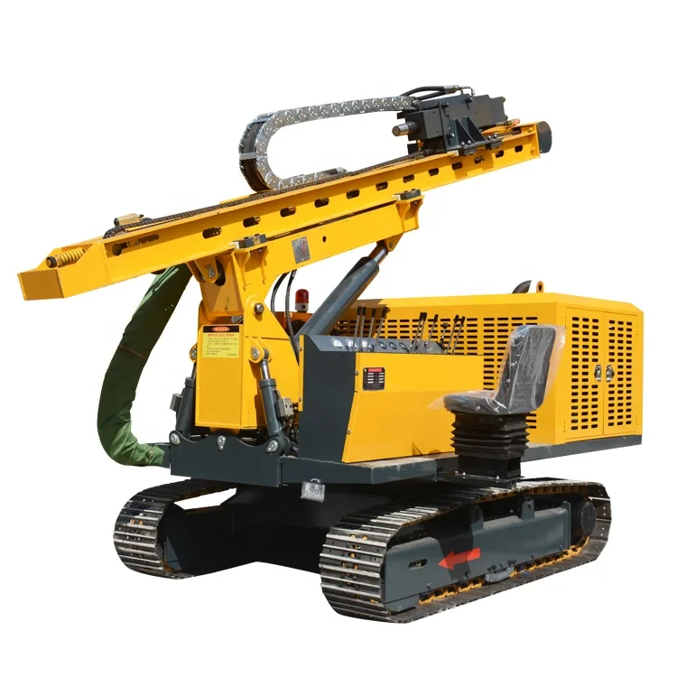 Hydraulic Ground Photovoltaic Solar Ramming Pile Driver Machine 150m ...