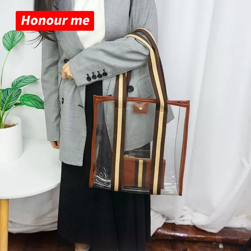 Wholesale Clear PVC Tote Bags - Water Resistant & Stylish