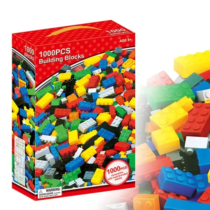 Wholesale Children’s Plastic Building Block Toys Set 1000pcs