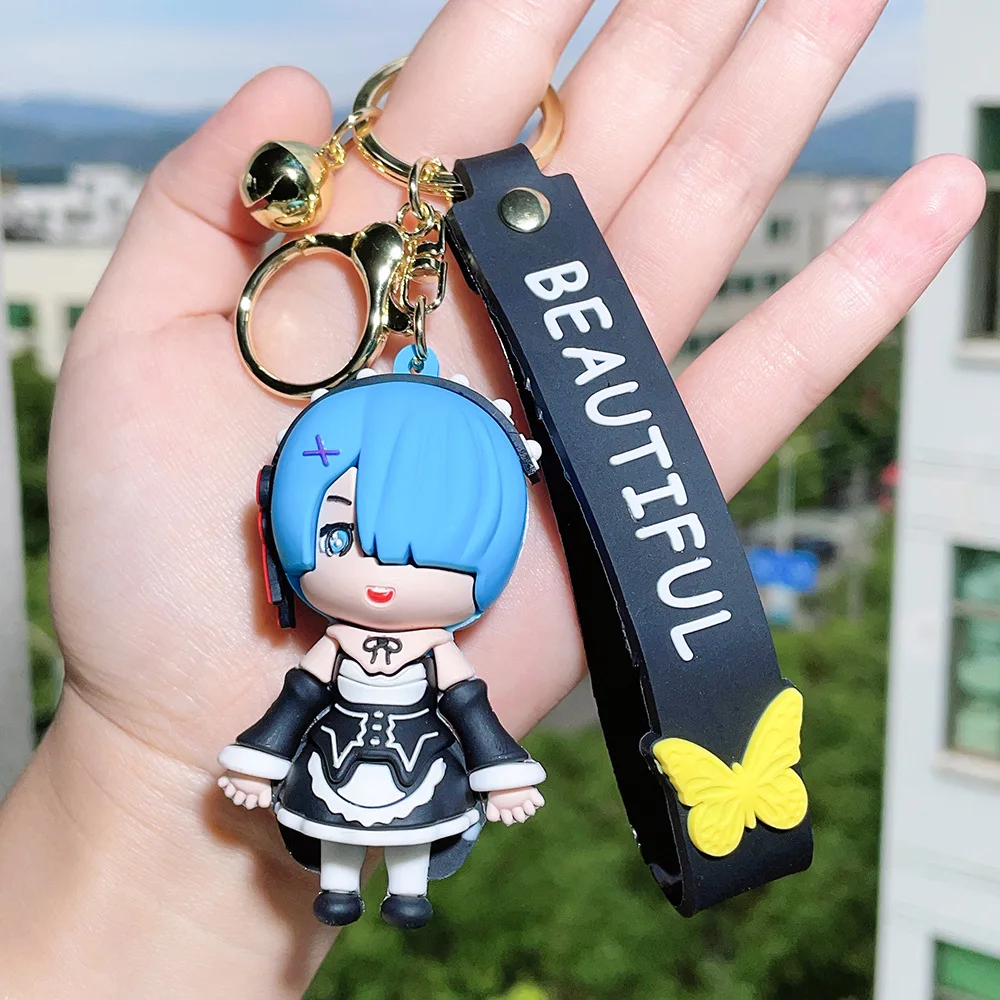 Cartoon 3d Pvc Anime Re Life In A Different World From Zero Keychain ...