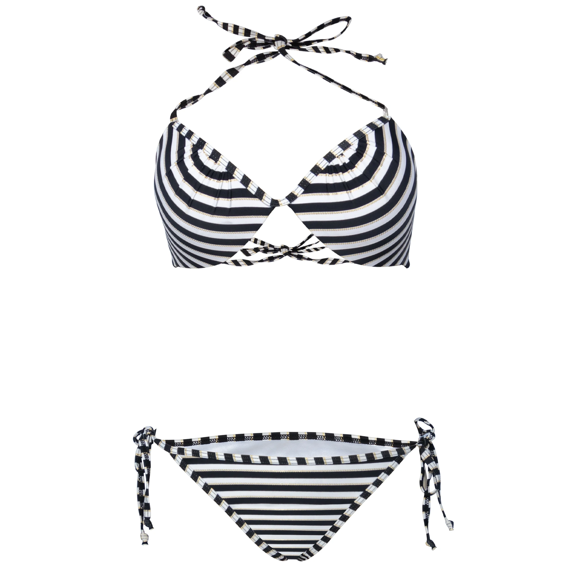 Striped String Bikini Swimsuits Set Women Ladies Swimwear 2024 Hot Sexy