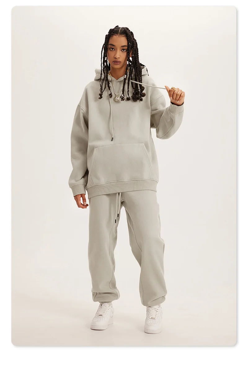 French Terry Cotton Winter Blank Fleece Oversized Unisex Custom Logo ...