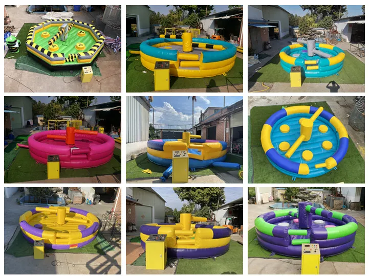 Outdoor Adult Carnival Games Wipeout Inflatable Meltdown Wipeout ...