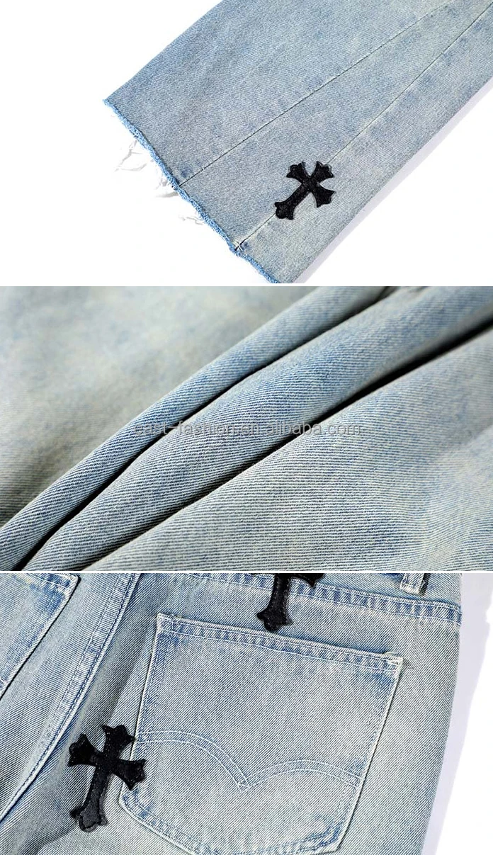 Stacked Flared Jeans Men Custom - Durable Denim Style