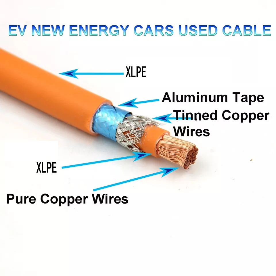 Automotive Wire Ev Cable Ev Connector Wire Ac 1000v Dc 1500v Electric Vehicle Charging Shielding ...