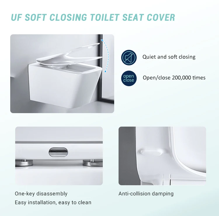 Hanging European Rimless P Trap Wc Bathroom Strong Flushing Color ...