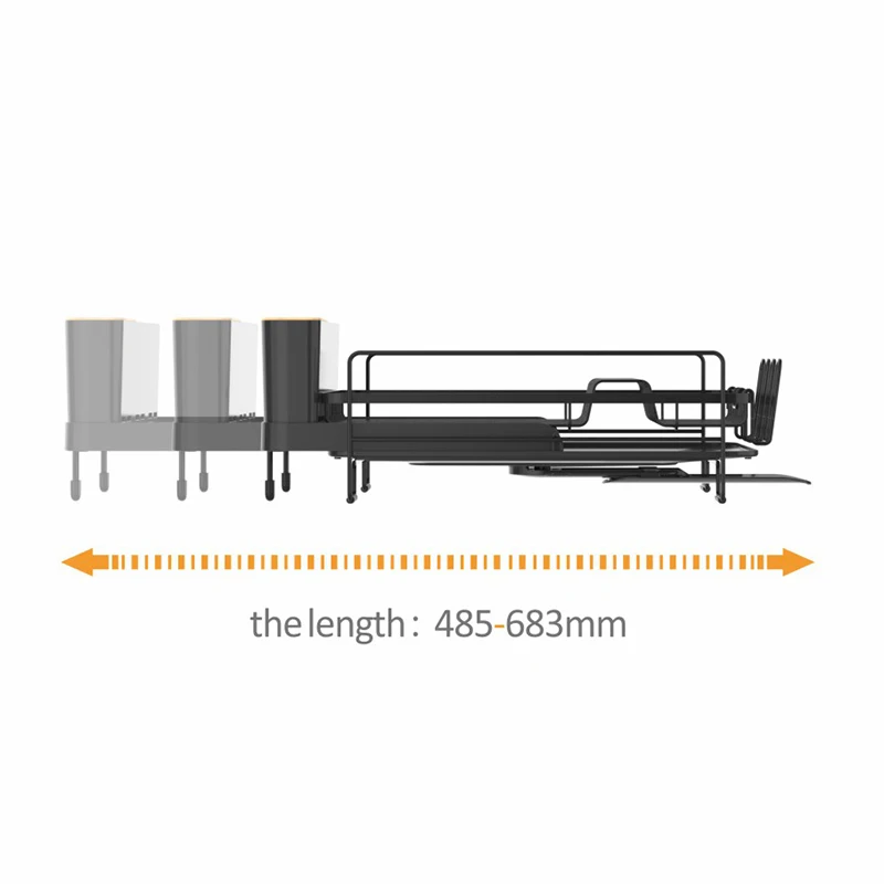 WIREKING Dish Rack with Drain Spout - Sustainable & Versatile