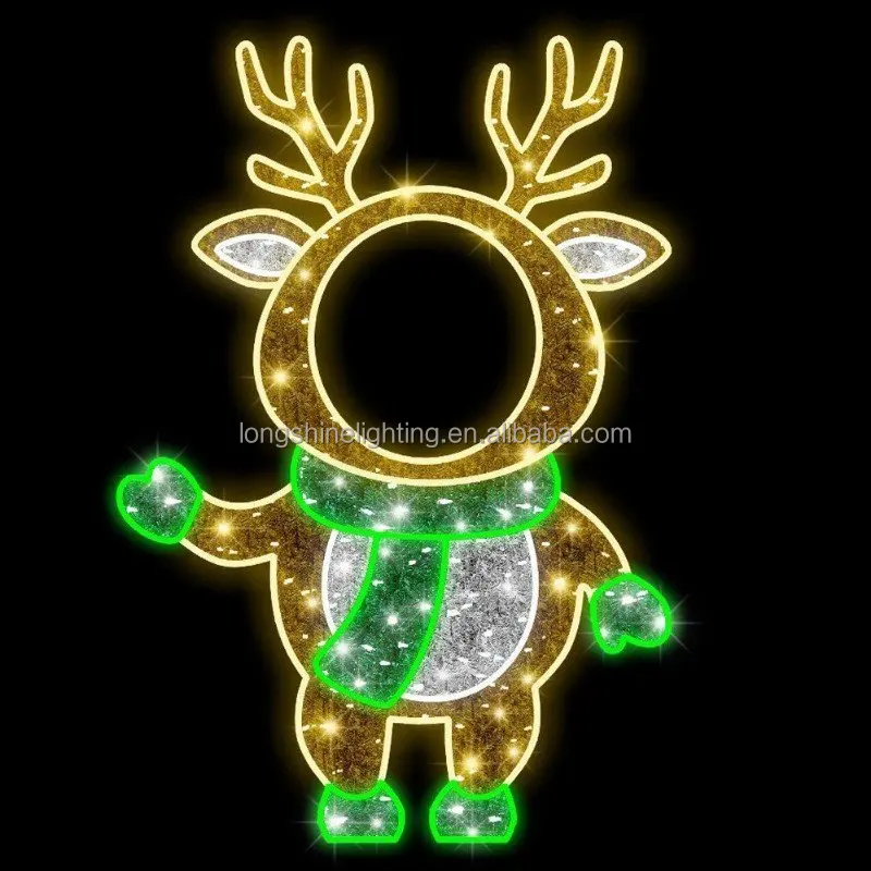 Longshine Customized Commercial Christmas Holiday Lights 2d Teddy Bear ...