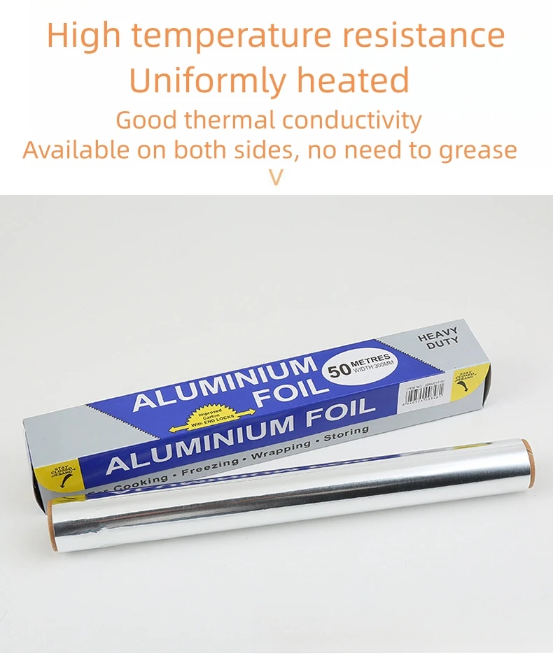 Food Grade Barbecue Aluminum Foil Paper Household Oven Baking ...