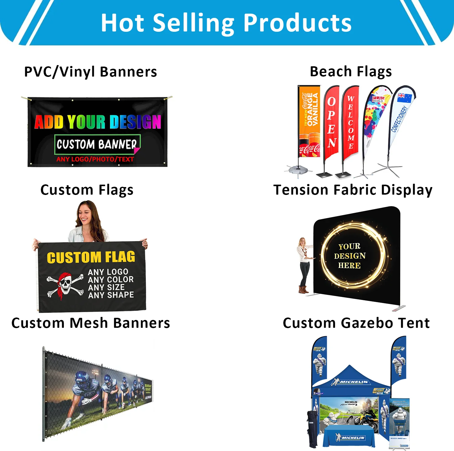 Heavy Duty Custom Printed PVC Vinyl Banners for Outdoor Advertising ...