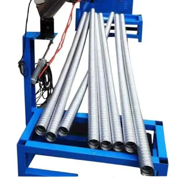 Corrugated Elbow Post Tension Pipe Duct Forming Machine Corrugation Air ...