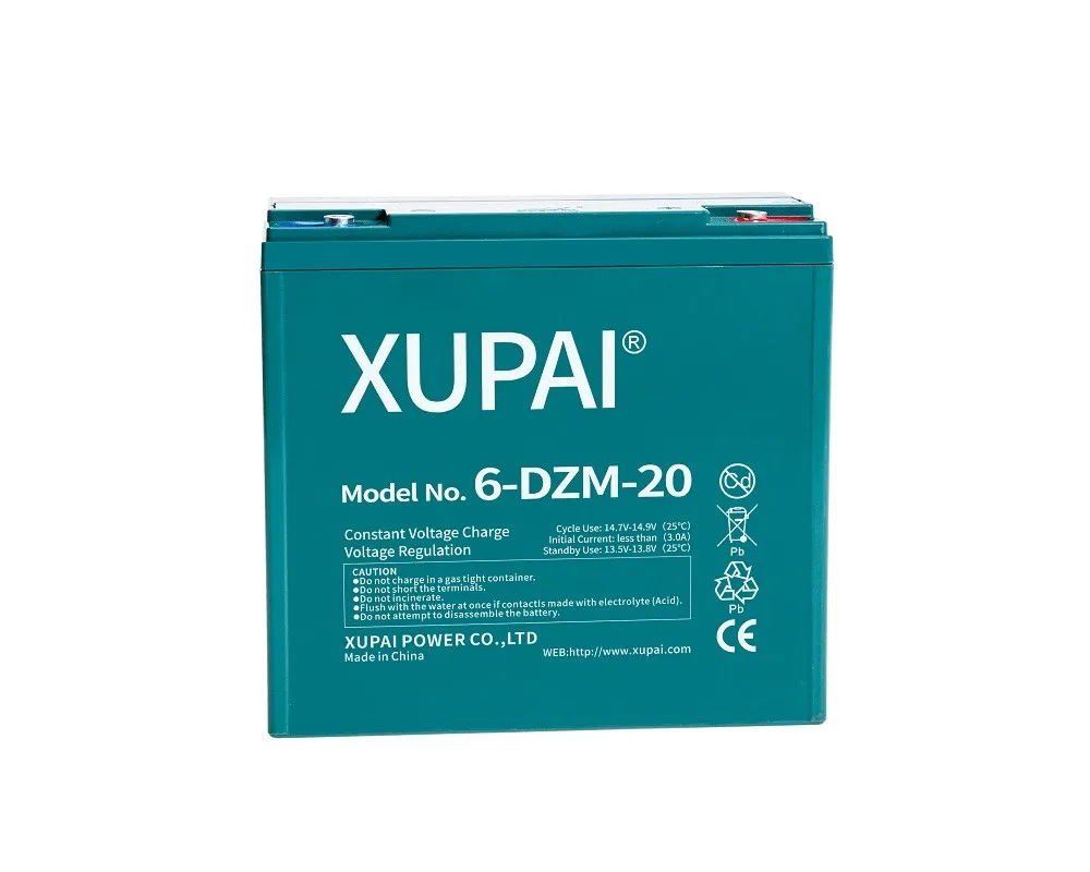 Xupai 12v 20ah 6 Dzf 20 Electric Scooter Battery - Buy Scooter Battery ...