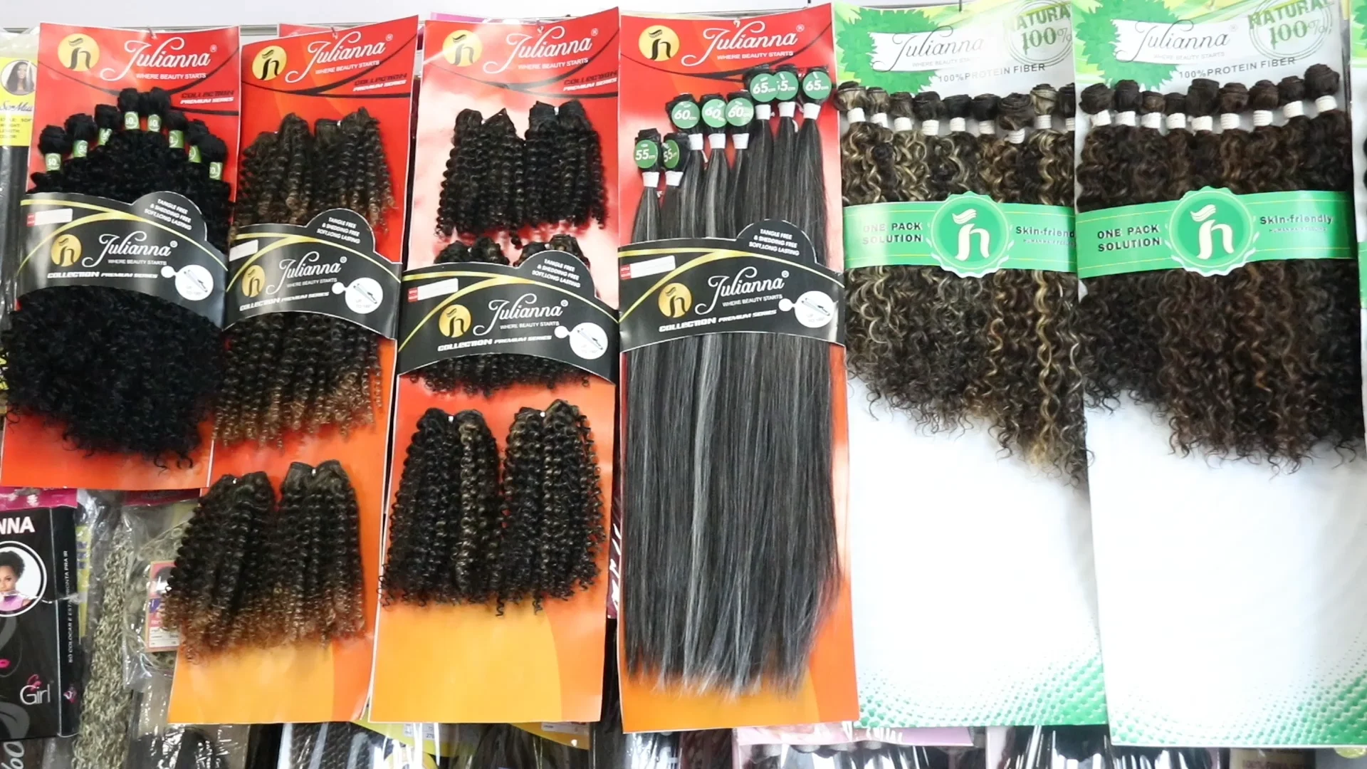 Julianna Hair Weaving 6x Pack Protein Weaves Extensions Straight Yaki ...