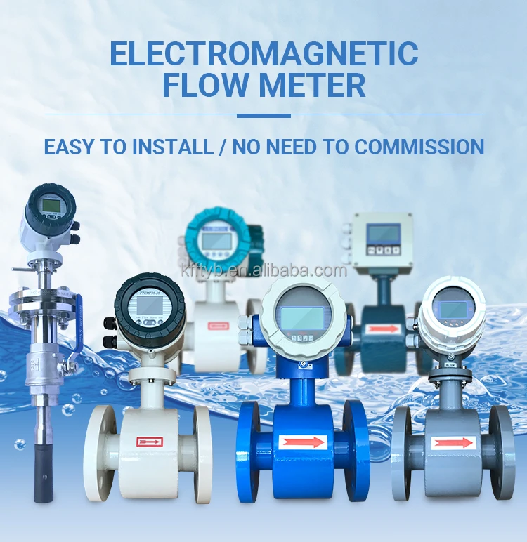 Dn3-Dn3000 Smart Split 240v Digital Display Water Ultrasonic Flow Meter ...