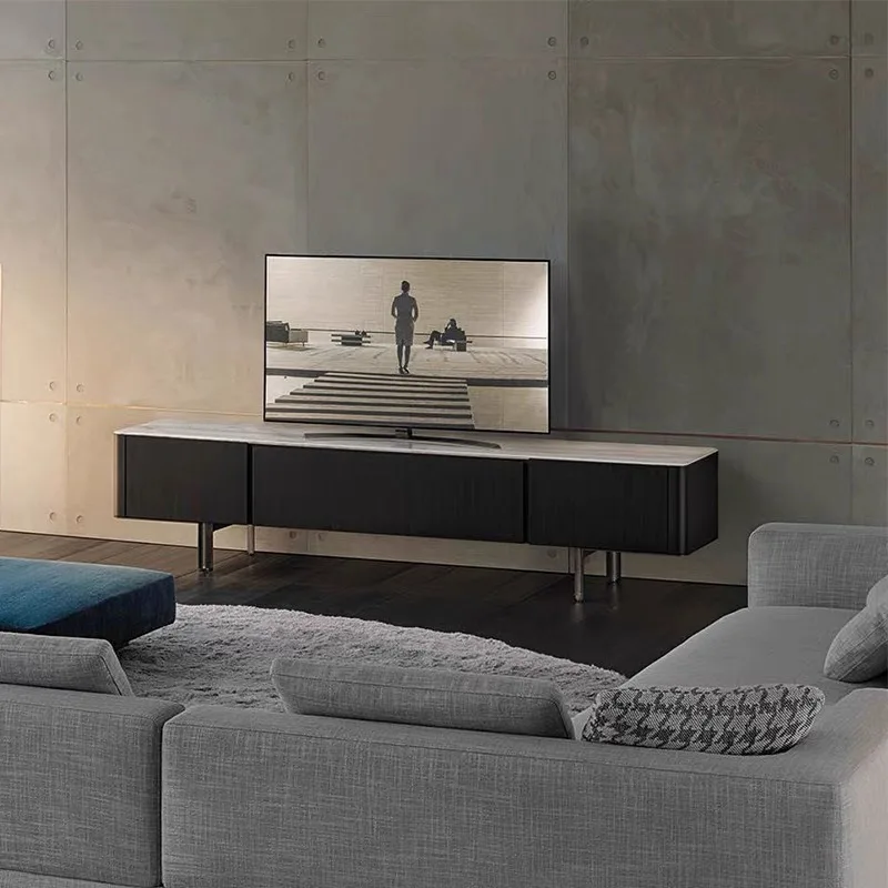 Modern Luxury Ceramic TV Stand Home Furniture Coffee Table Set TV Unit ...