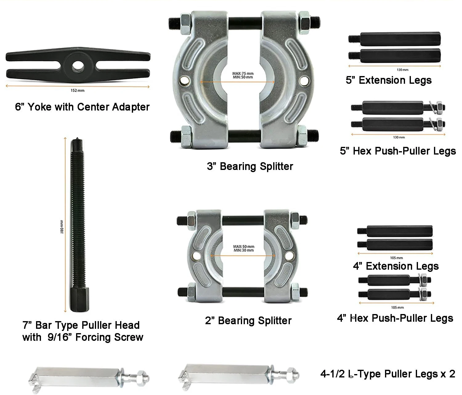Alibaba.com: 14 pcs automotive wheel bearing puller set with gear ...