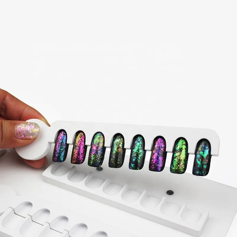 Environmental & Safe Magnetic Color Chart Display book With 40 Nail ...