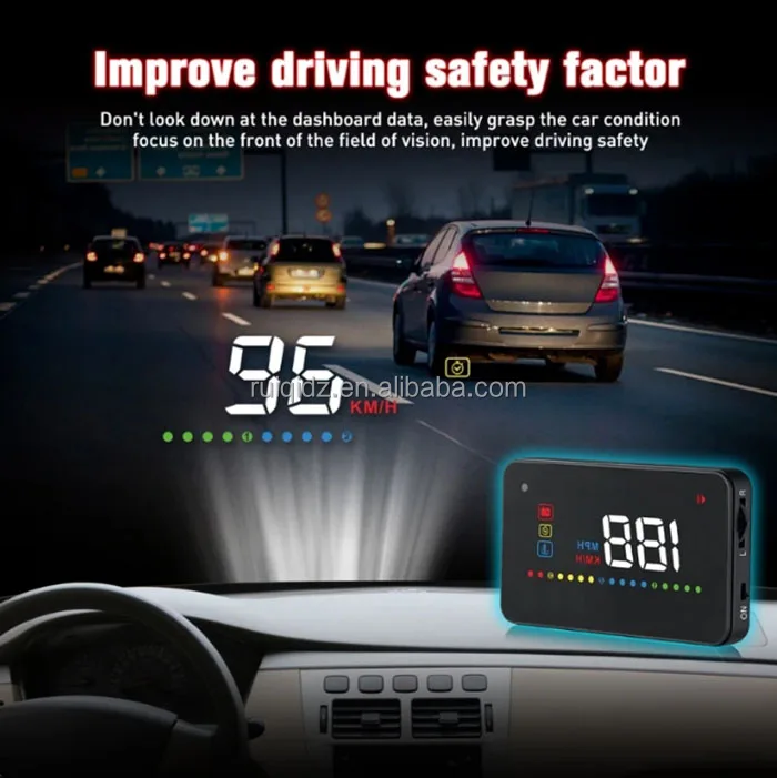A200 HUD OBD2 Display Auto Digital Car Speedometer Head up Display ...