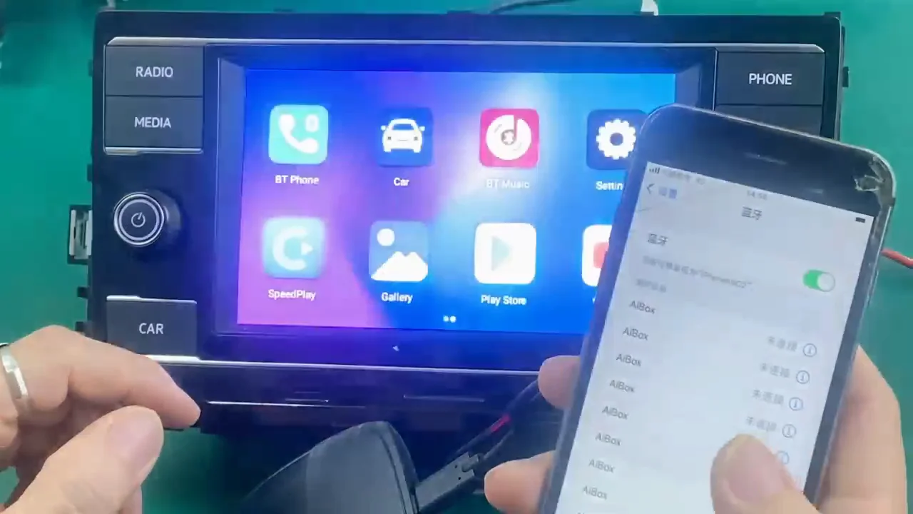 Autoabc Ai Box 2in1 Carplay Mini Ai Tv Box Andoroid 11 For Audi Bmw ...