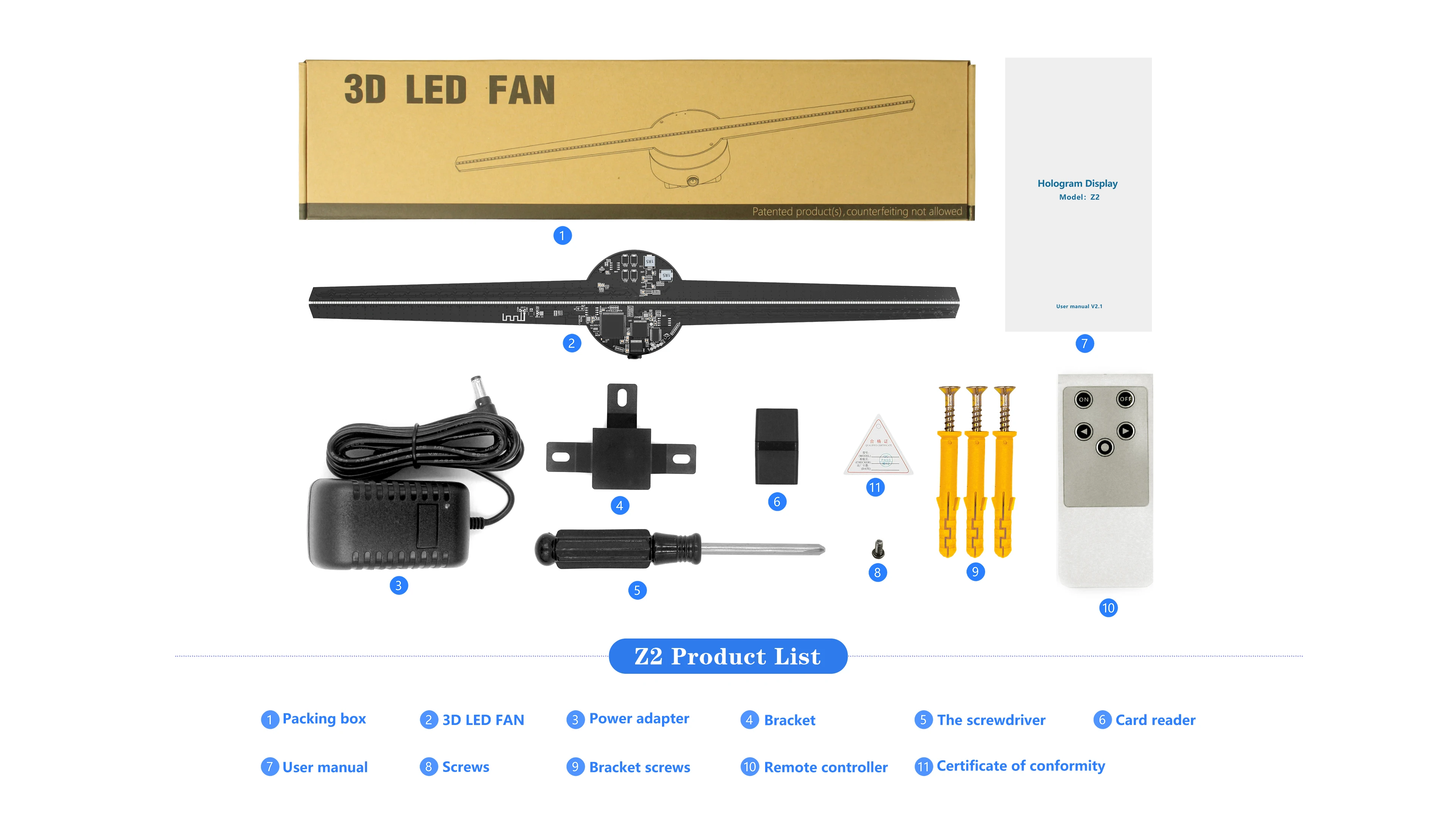 Holograma 3d Split Hologramme 3d Hologram Fan Beamer 3d Projector ...