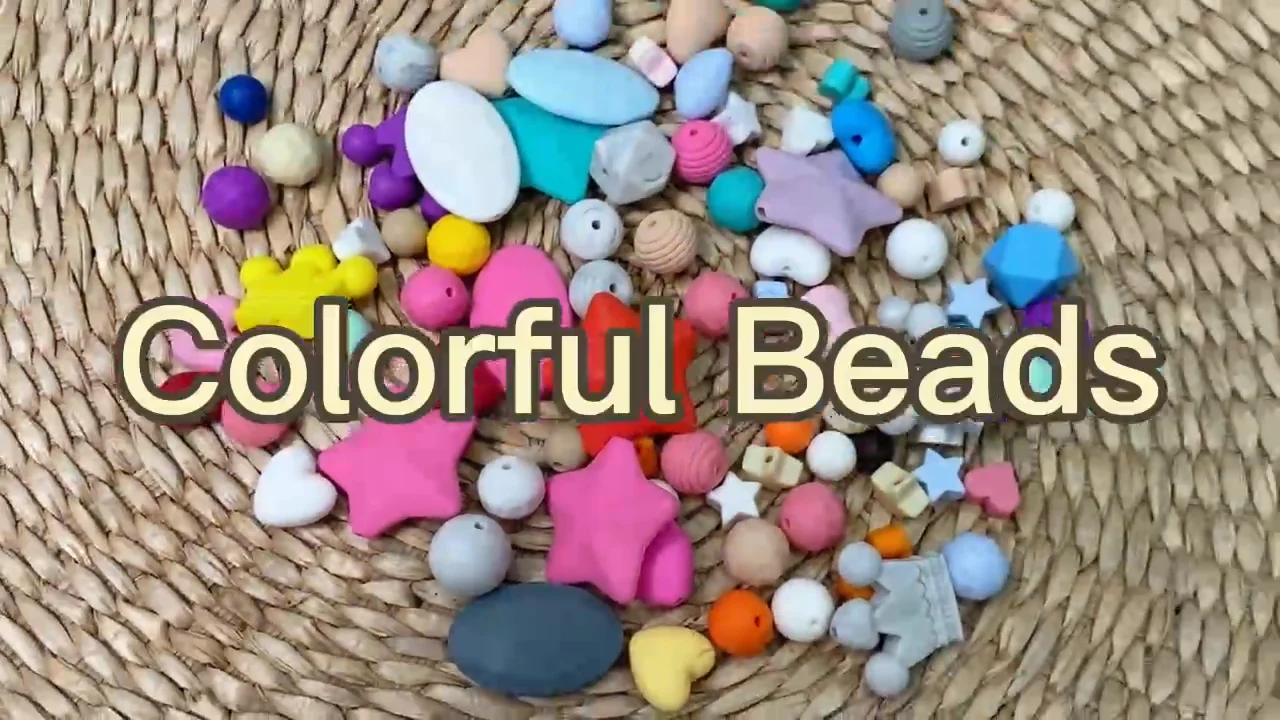 Custom Shape Diy Character Silicone Teether Beads Clips Cartoon Animals ...