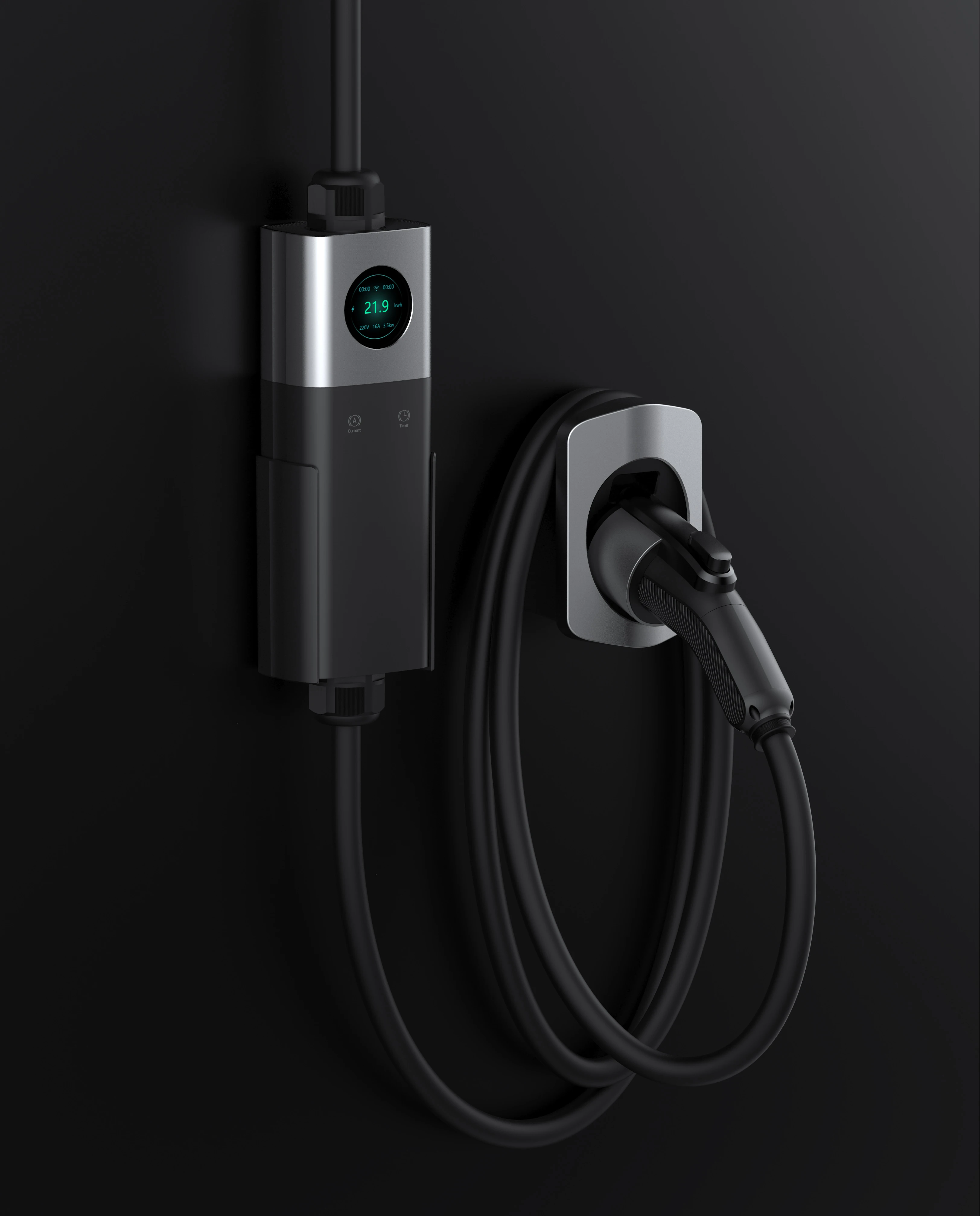 New Design Ac Ev Charger 32a Type1 Portable Ev Charger Wall Mount Level ...