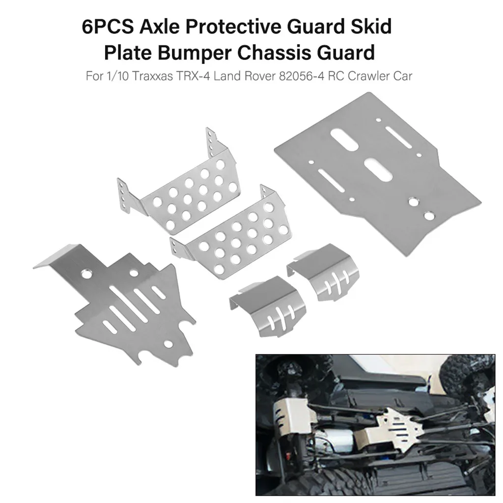 Stainless Steel Chassis Armor - Axle Protector Skid Plate
