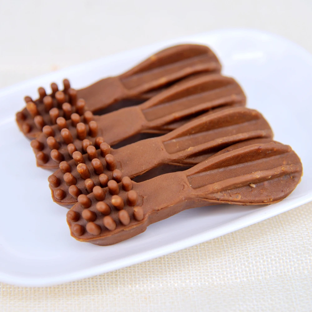 Toothbrush shape dental treats training snack dog chew dog food dog ...