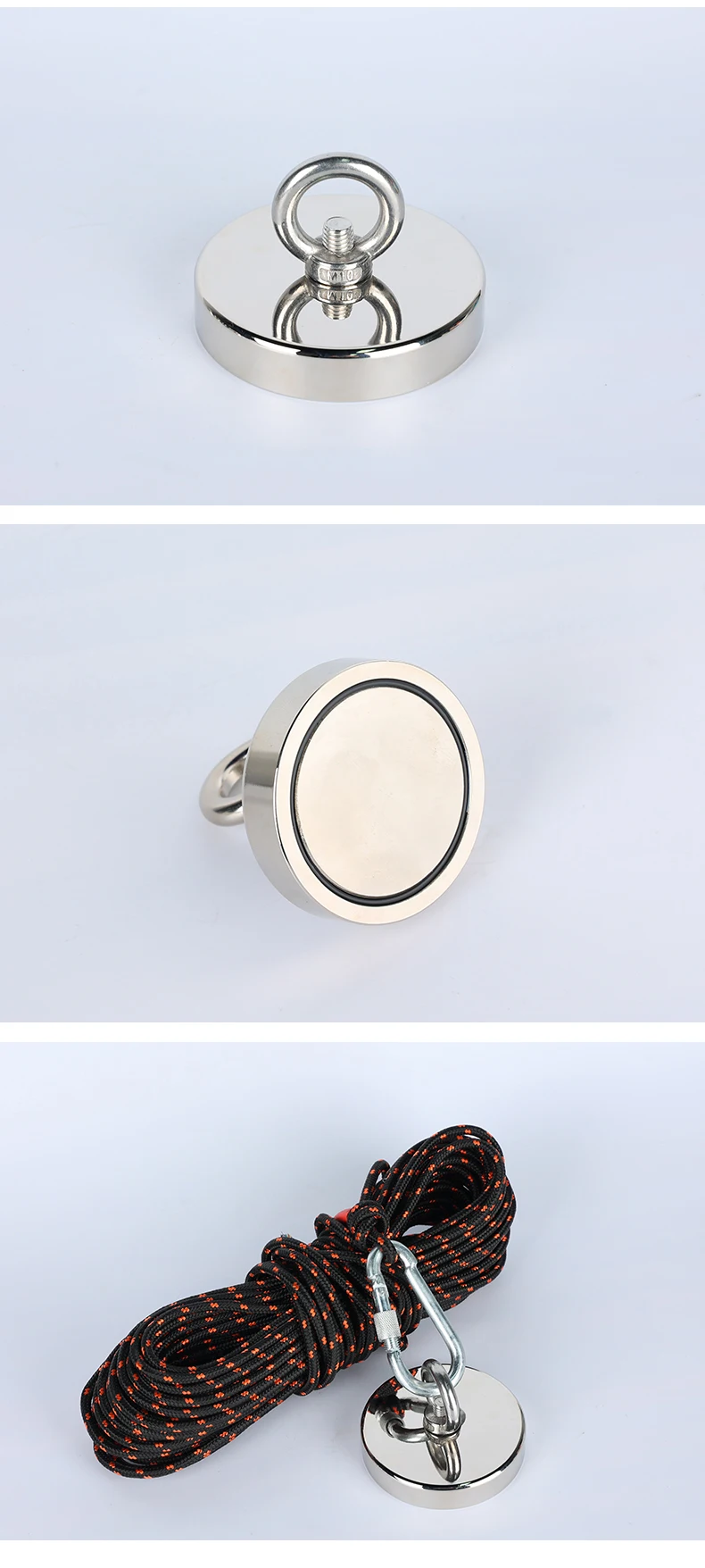 Hot Sale 550 Lbs (250KG) Pulling Force Strong Neodymium Fishing Magnets ...