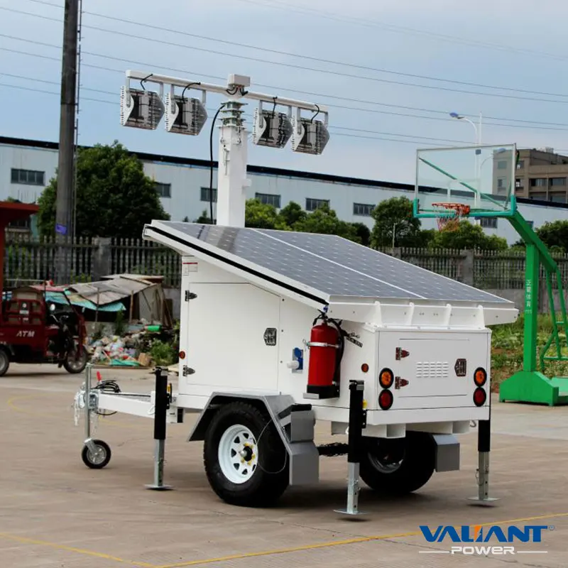 Portable Construction Lights - Solar Light Tower by VALIANT