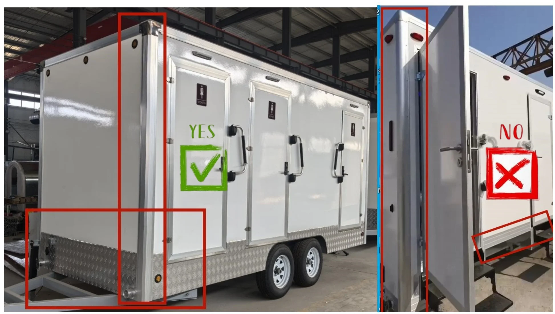 Modern Design Outdoor Prefabricated Mobile Toilet Convenient Portable ...