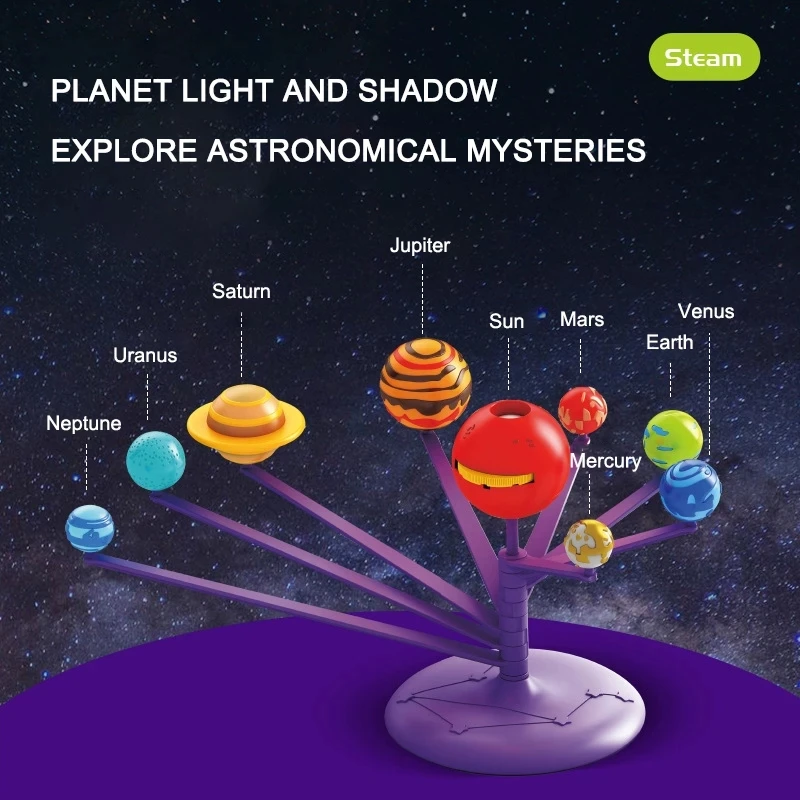 Solar System Nine Planets Model Science Kit Kids Diy Assembly ...