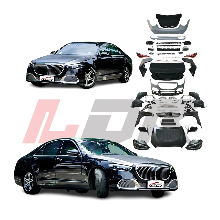 Front Bumper Full Led Headlight For Mercedes Benz S Class Body Kit For ...