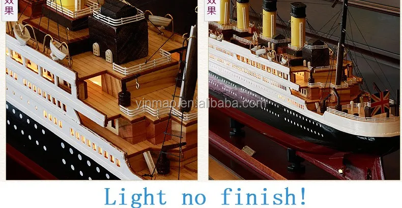 Rms Titanic Ship Model With Led Light,Size 80x10x29cm Titanic Ship ...