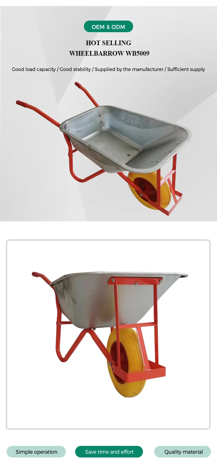 Heavy Duty Wheelbarrow Metal Tray Wheelbarrow Heavy Duty Metal ...