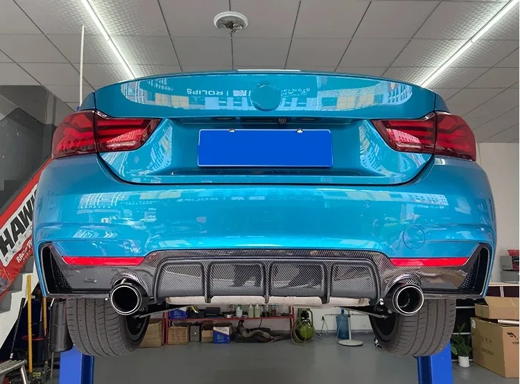 Car Carbon Fiber Rear Bumper Diffuser Mp Style For Bmw 4 Series F32 F33 ...