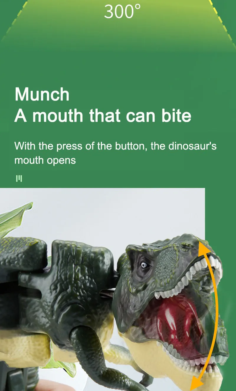 Pressing Dinosaur Gun - Stretch T-Rex Dino Toys Fun!