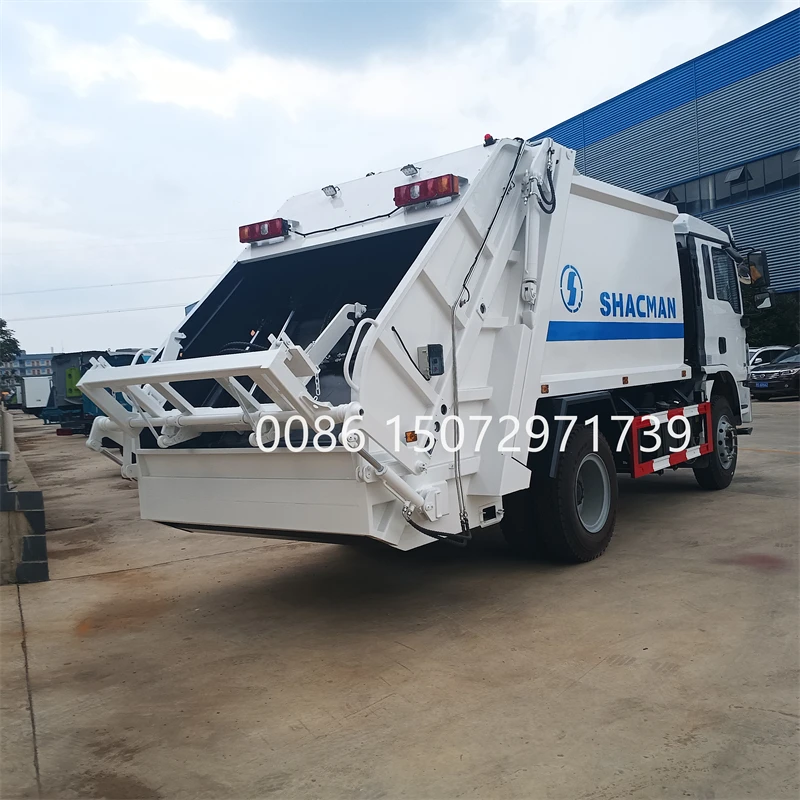 Garbage Refuse Compactor Truck Chassis 8 Cubic Meters Garbage Refuse ...