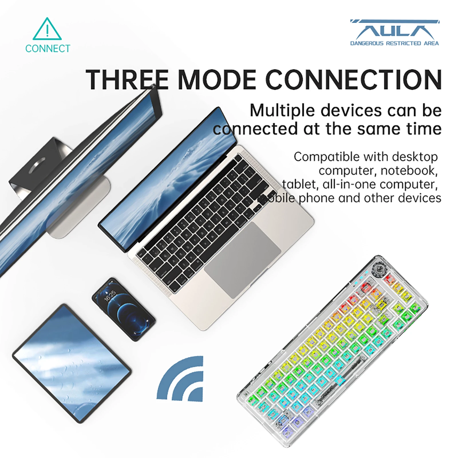 Alua F68 Mechanical Keyboard 980 Game 100-key Customized Hot-swap Shaft ...