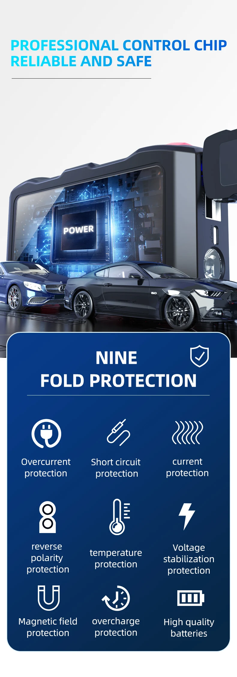 Car Emergency 6000A Jumper Portable Powerbank - Reliable Battery Booster