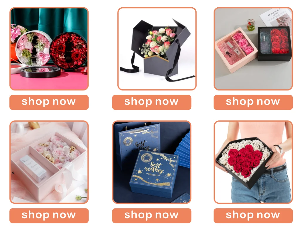 Custom Size Logo Recyclable Corrugated Cardboard Packaging Plant Flower ...