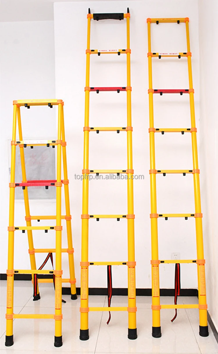 Insulation Ladder High Voltage Telescopic Fiberglass Frp Tool Box ...