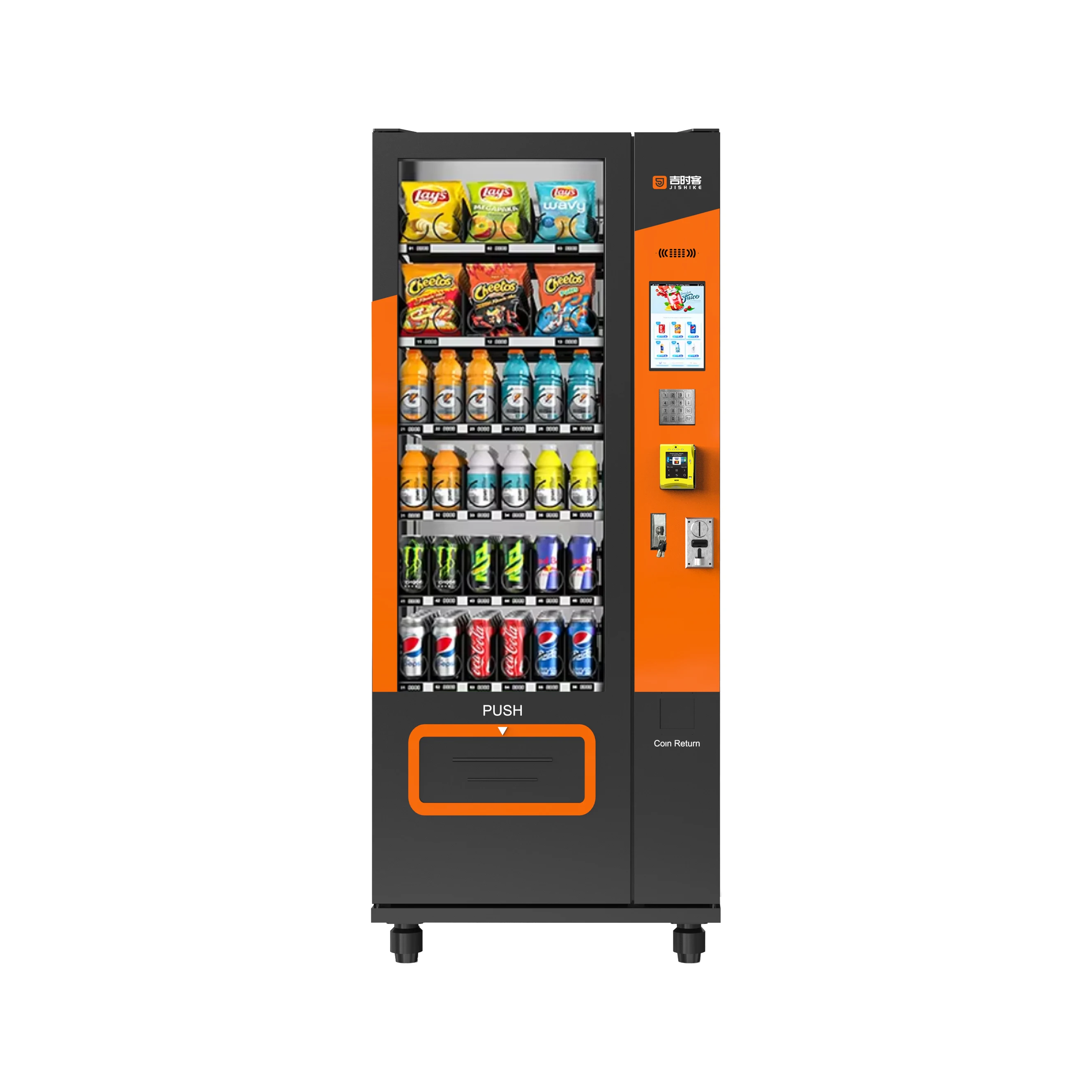 JSK Combo Energy Drink Vending Machines - Snacks & Drinks