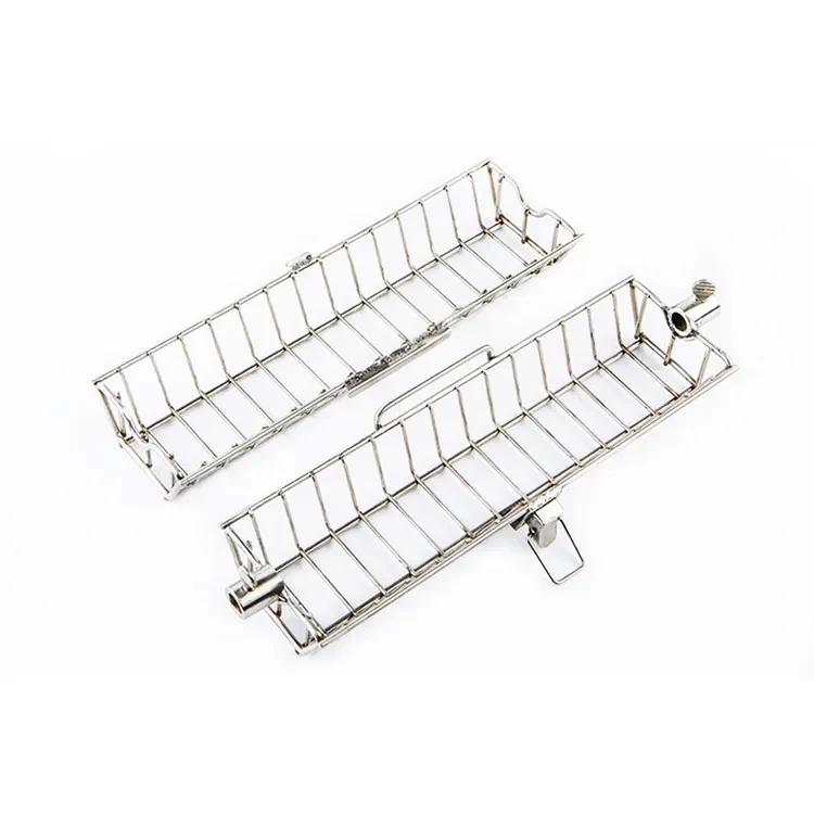 Barbecue Fish Chicken Leg Free Standing Charcoal Seasoning Rack Metal ...