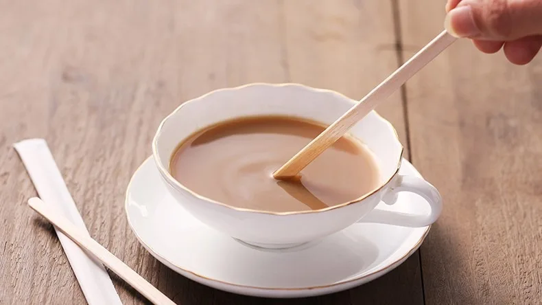 Food Grade 100% Biodegradable Safe Disposable Bamboo/wooden Coffee Mix ...