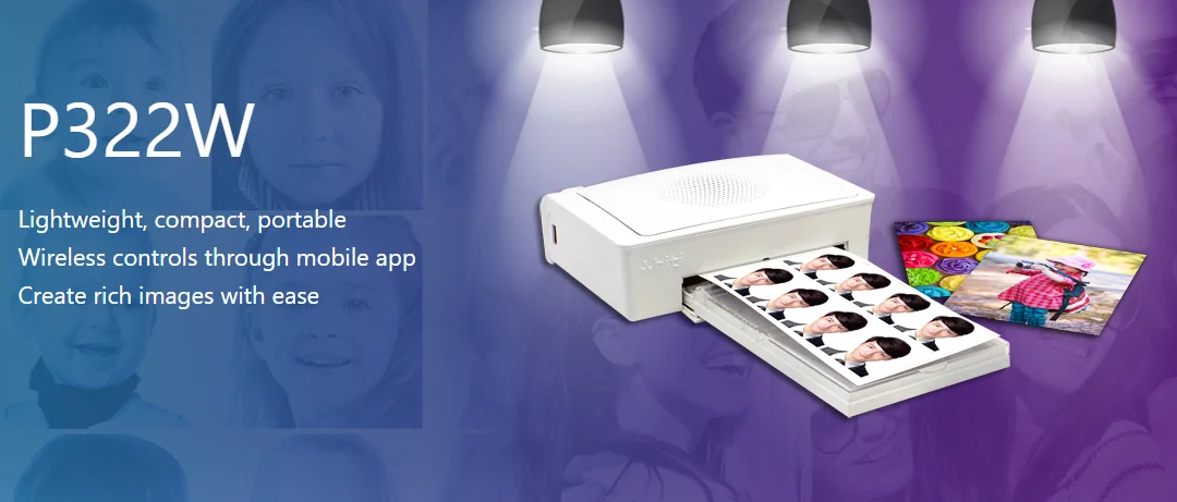 طابعة صور فورية محمولة وصغيرة الحجم,طابعة صور حرارية منزلية Hiti P322w ...
