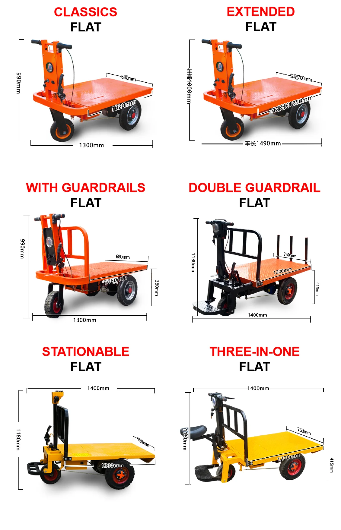 48v 800w Electric Trolley Engineering Mini Dump Truck Standing Drive ...