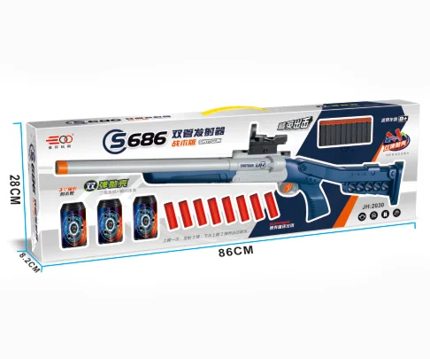 Foam Pellet Gun Double Barrel shotgun 2023 Toy Gun S686 Sponge Ball Toy ...