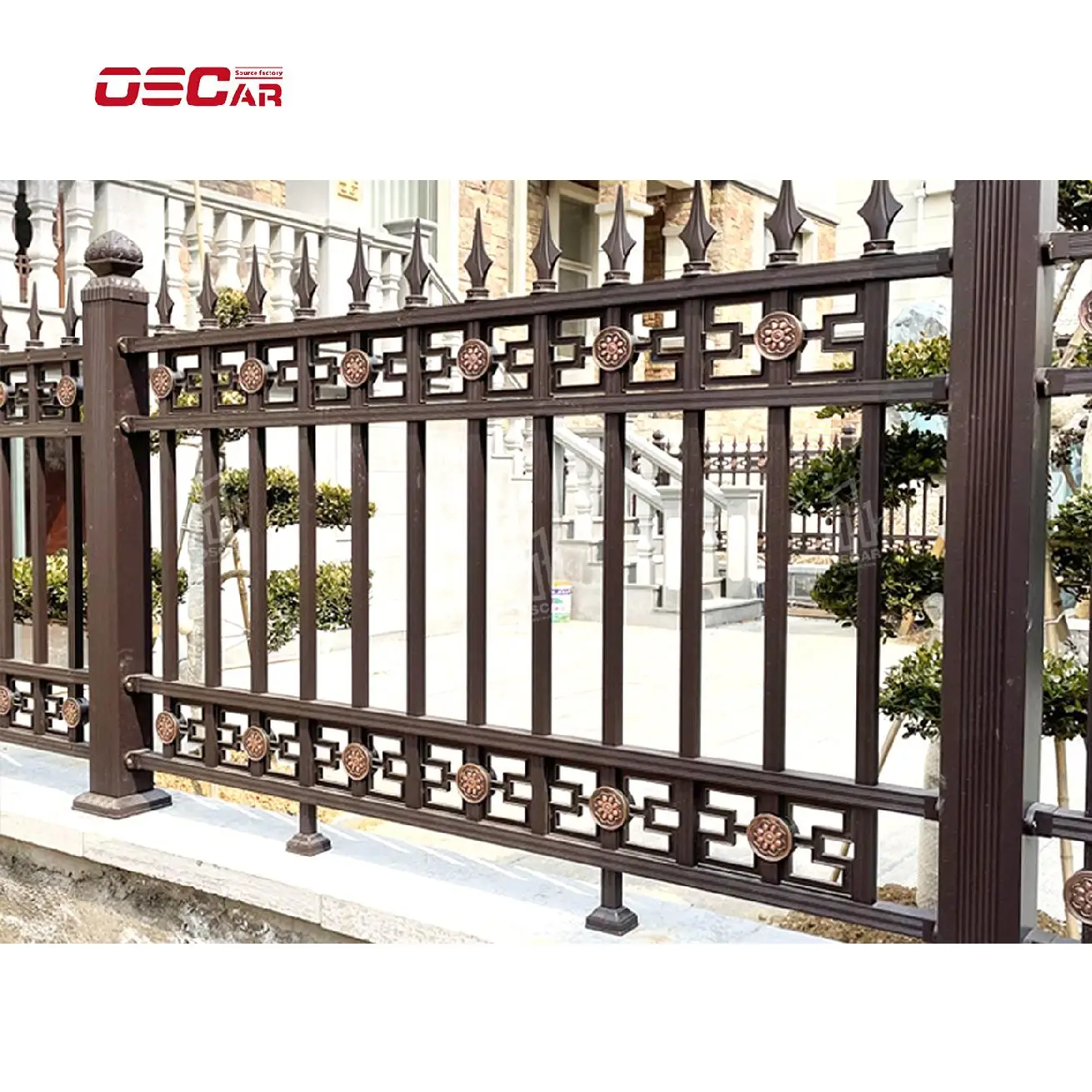 Fence Aluminum Slat Fence Gate Aluminum Louver Gate Sliding Louver ...