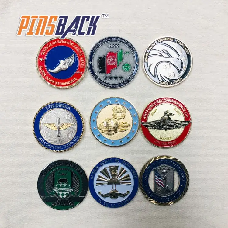 Wholesale Challenge Coin Manufacturer Antique Gold Plating Soft Enamel ...